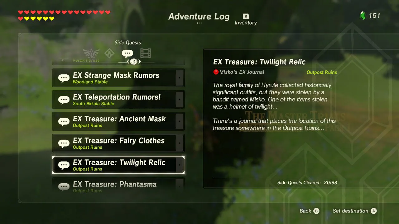 Zelda: Breath of the Wild Midna’s Helmet: Regencia river location and ...