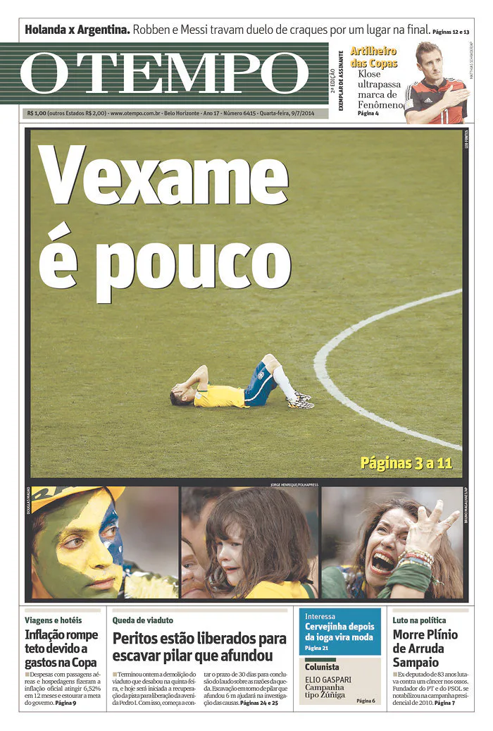35 Brutal Newspaper Front Pages That Capture the Agony of Brazil's ...