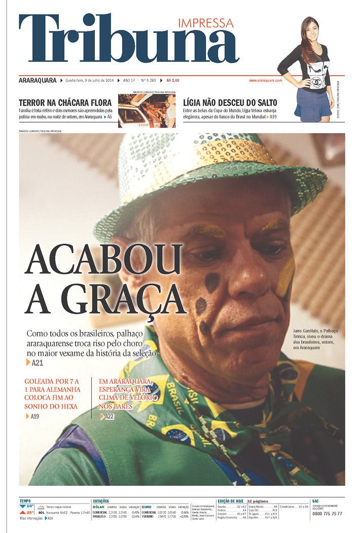 35 Brutal Newspaper Front Pages That Capture the Agony of Brazil's ...