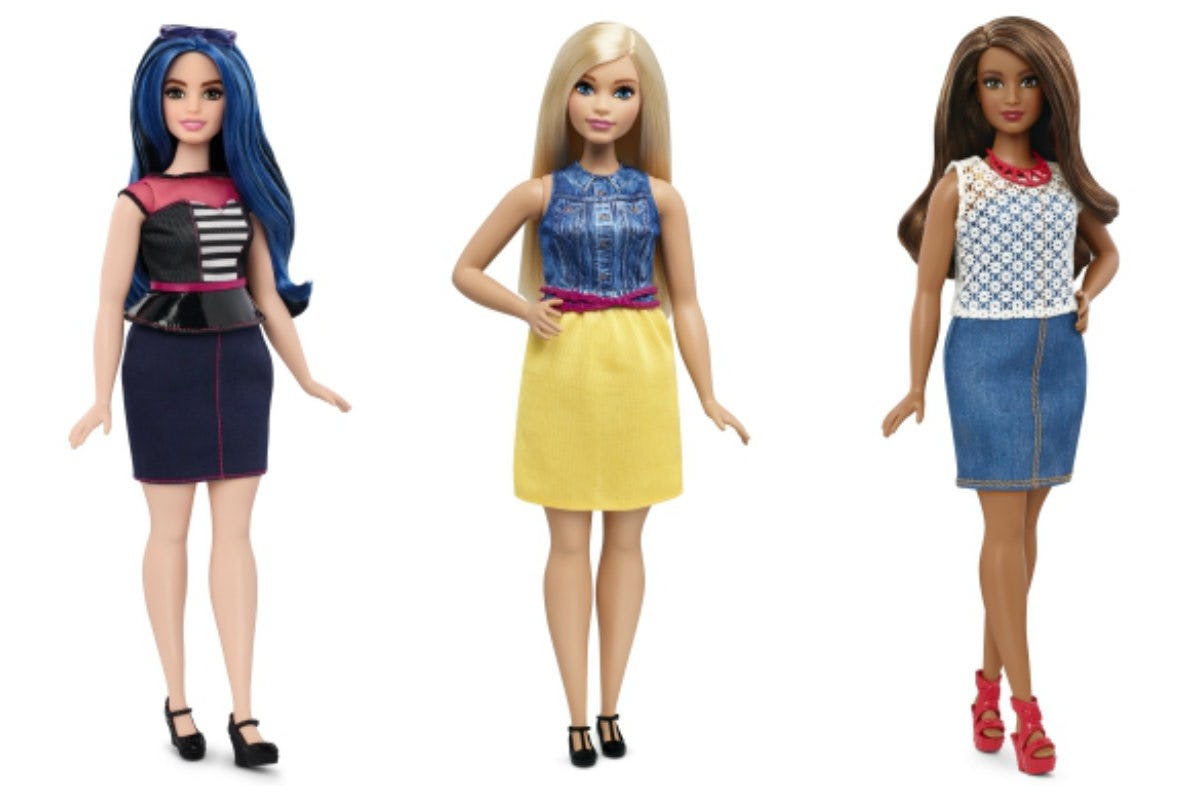 Barbie Debuts Curvy, Tall and Petite Dolls for Body-Positive Makeover