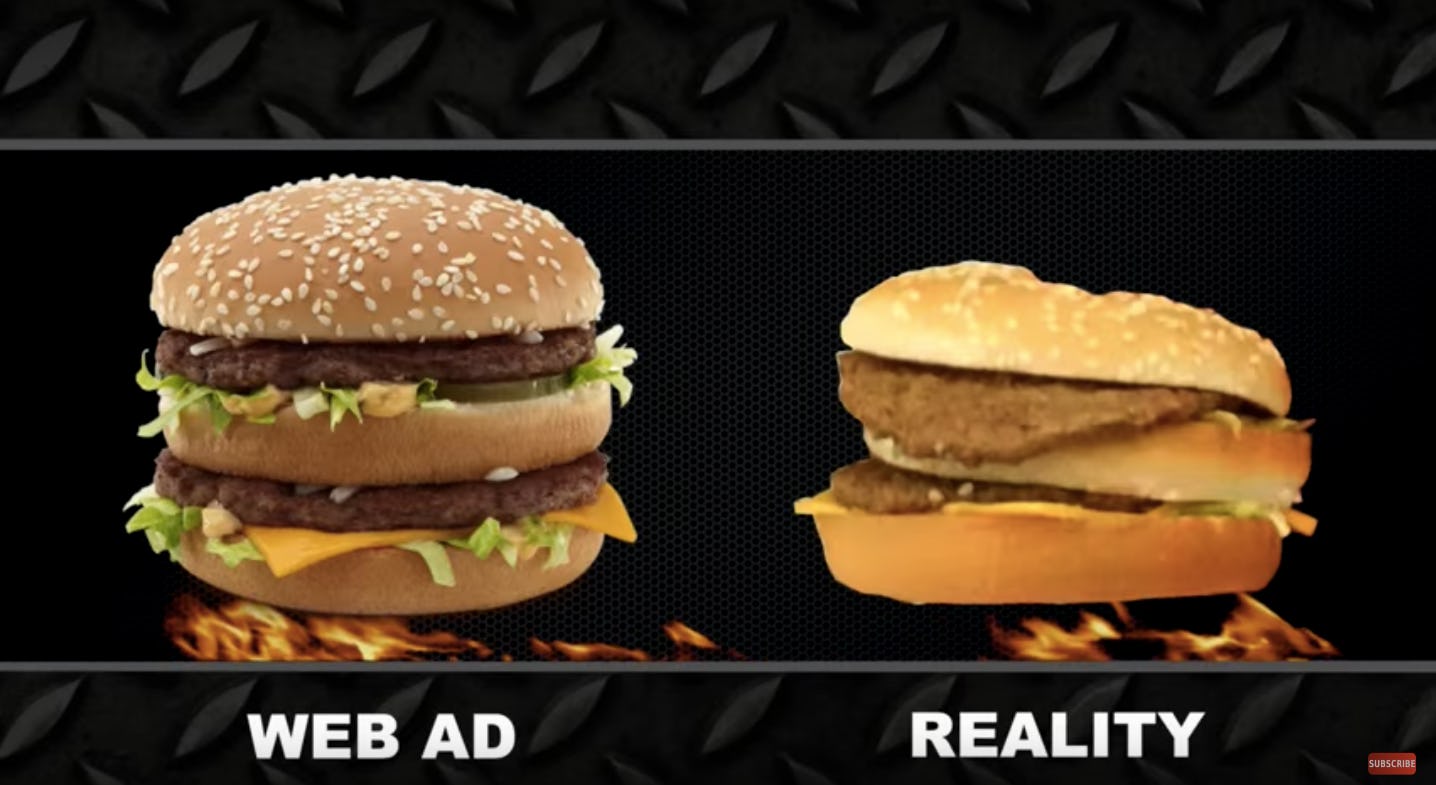 If Fast Food Ads Told the Truth, This Is What They'd Look Like