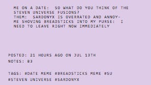 This Viral Tumblr Meme Is Here to Assure You: Your Dating Deal Breakers ...