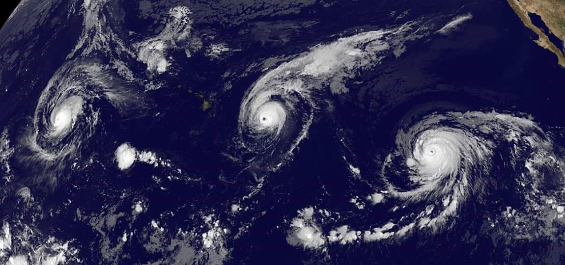 Stunning NASA Image of Three Pacific Hurricanes Is First in Recorded ...