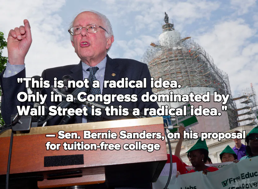 In One Quote, Bernie Reveals the One Thing Preventing Free College From ...