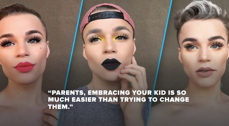 The Inspiring Reason This Father/Son Duo Wore Identical Makeup Looks ...
