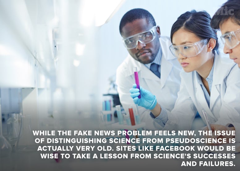 Science has experience fighting fake news — and Facebook should take note