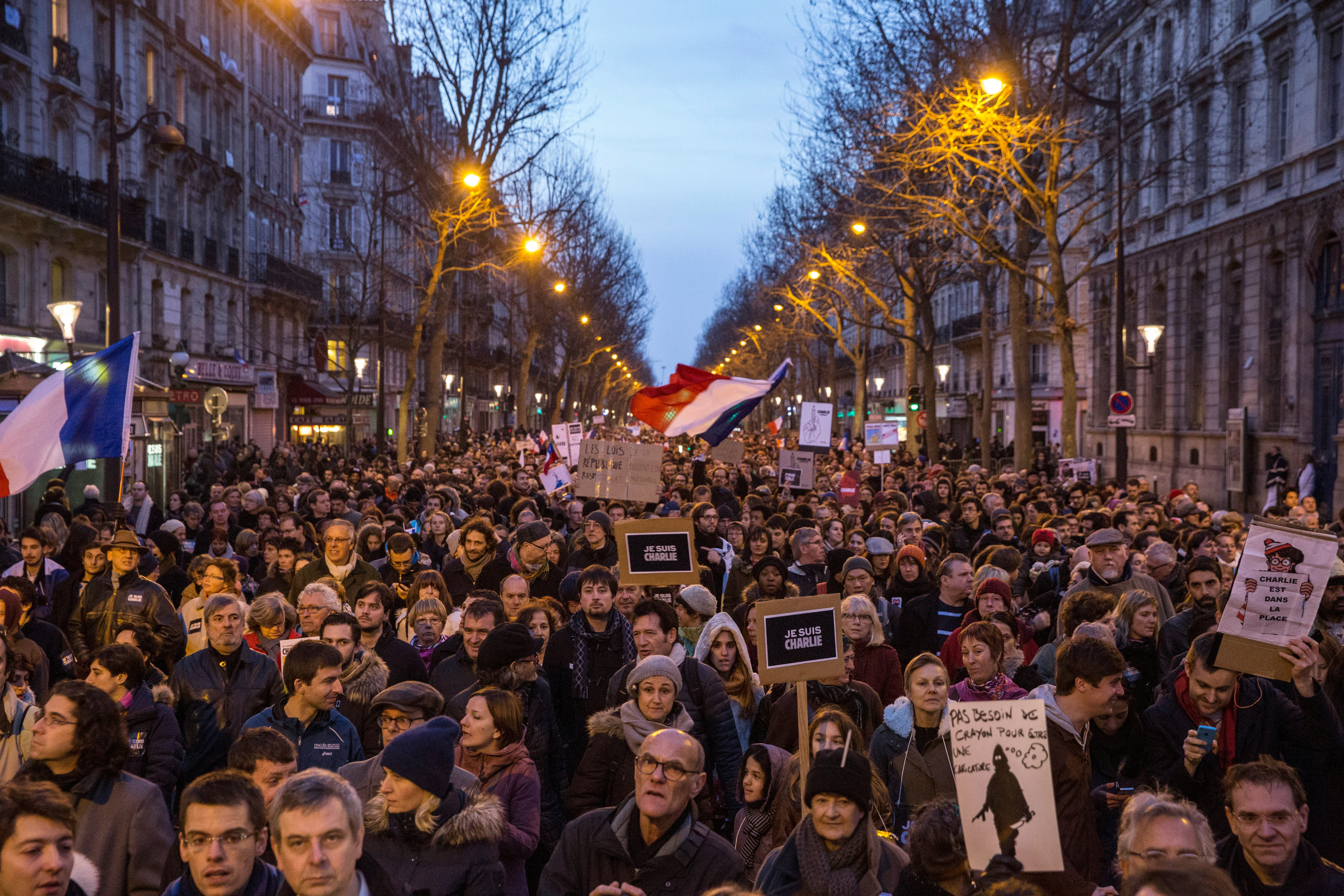 19 Photos of the Massive Marches Happening in Paris Right Now