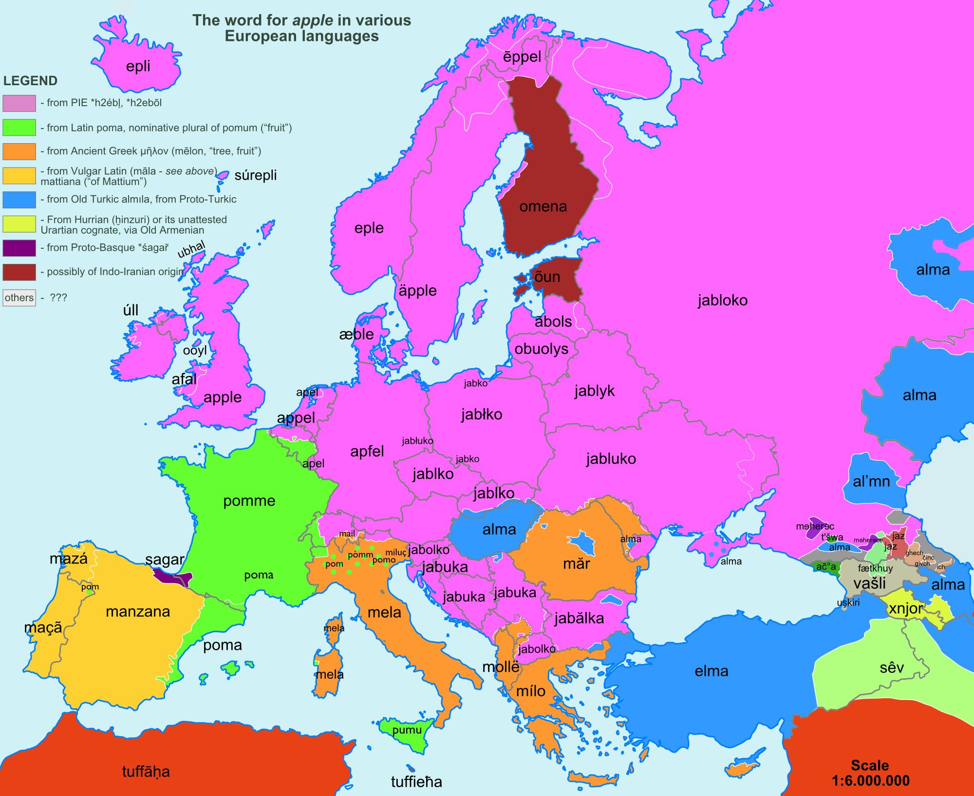 9 Fascinating Maps Show the Origins of Our Most Common Words