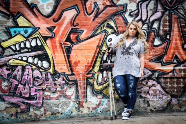 Plus-size, disabled model Katie Knowles just landed a fashion campaign ...