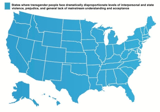 One Striking Map Captures the Biggest Issue Facing Transgender People ...
