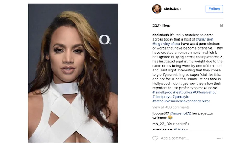 'Orange Is The New Black' Star Dascha Polanco Claps Back at Body ...