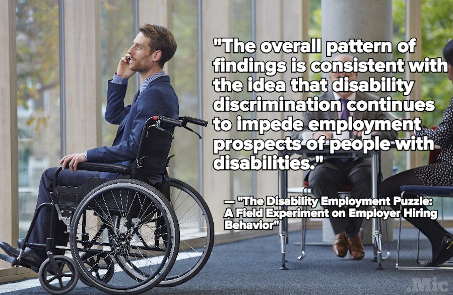 Study Finds People With a Disability Are More Likely to Face Employment ...