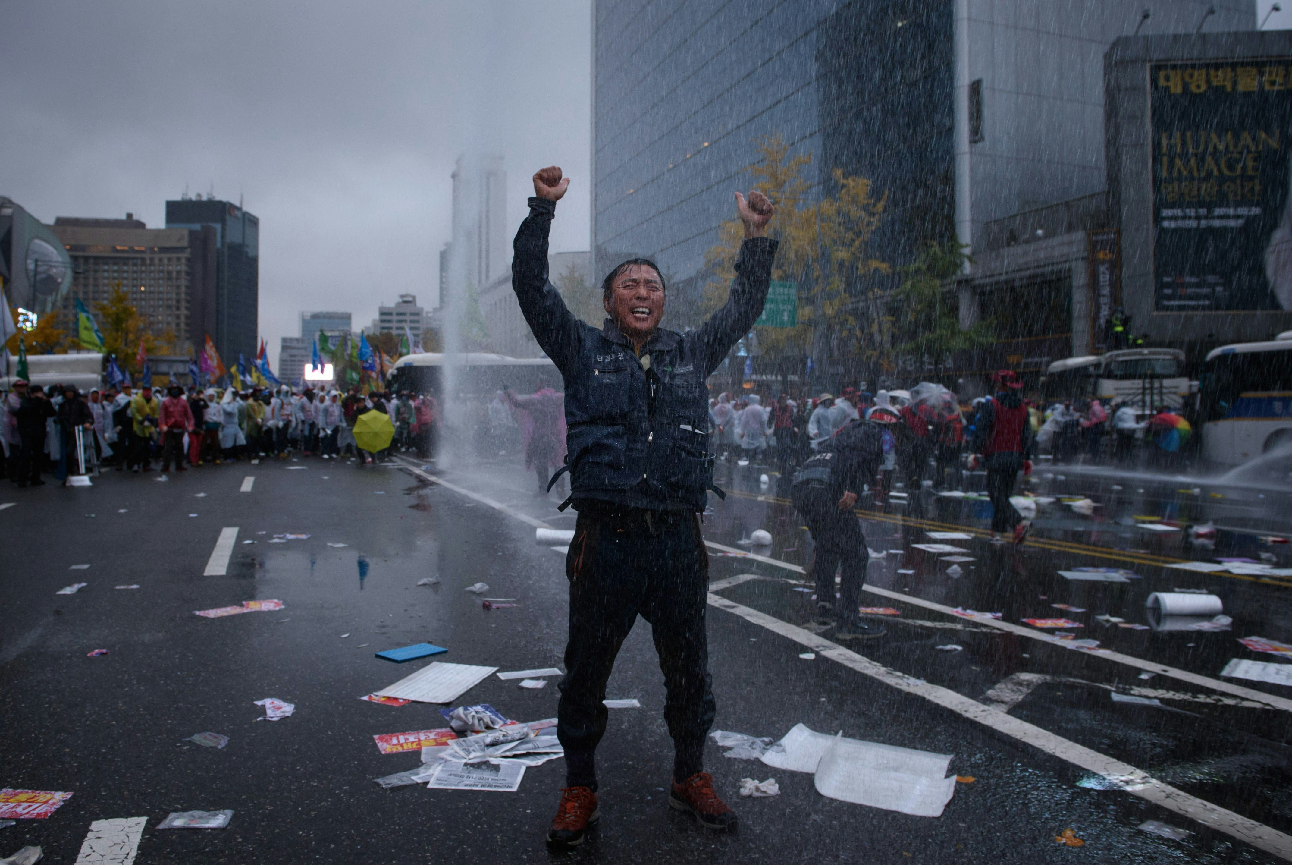 13 Photos of the Massive Pro-Labor Rally That Swept South Korea on Saturday
