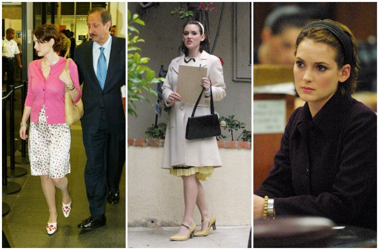 Unsung Style Icon: Winona Ryder, pioneer of goth attire and classy ...