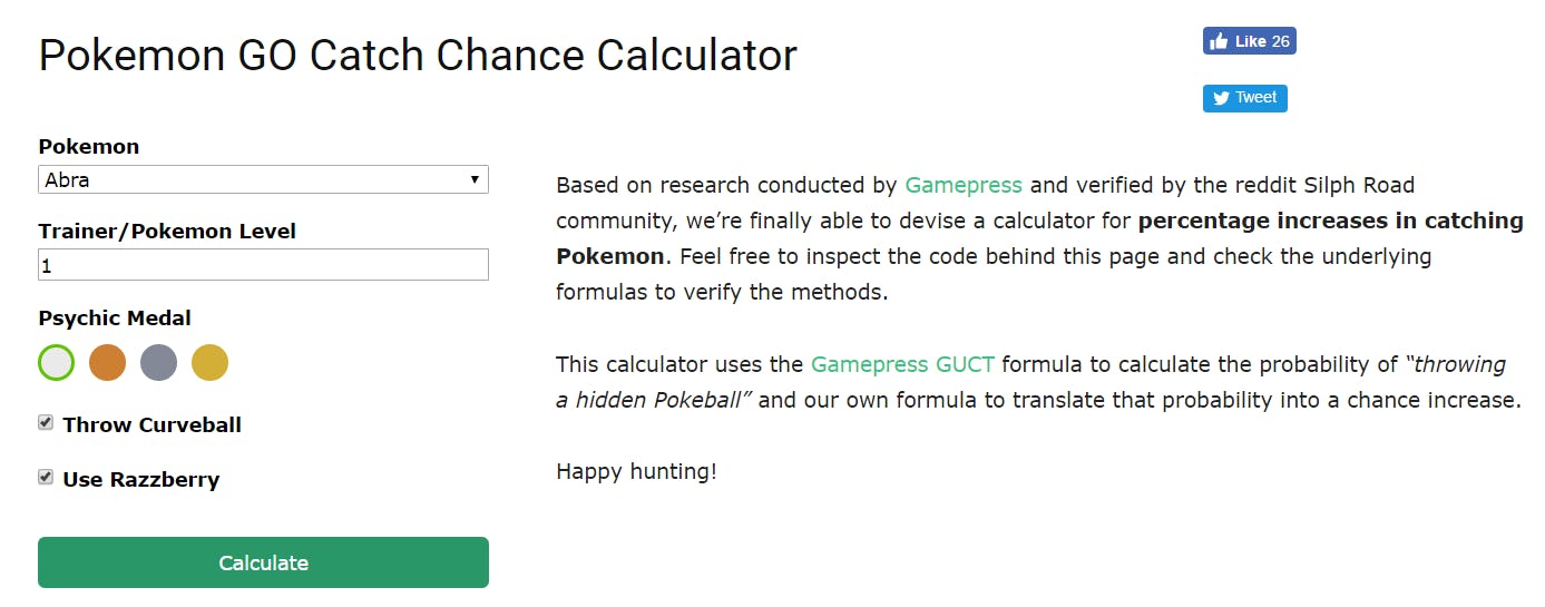 'Pokémon Go' Catching Tips: Calculator tells you the odds of catching ...