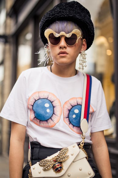 PFW Street Style Day 4: Graphic Content Ahead