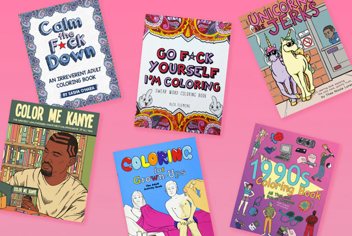10 Cheeky Adult Coloring Books For Your Inner Immature Child