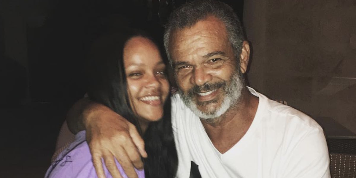 Rihanna Shares A Rare Photo Of Herself With Her Father