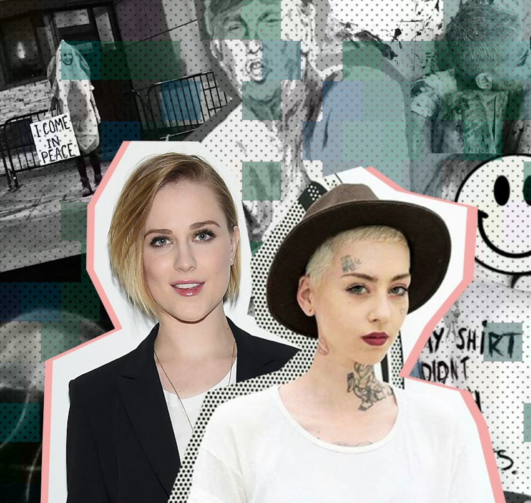 Evan Rachel Wood Talks To Illma Gore About That Trump Art