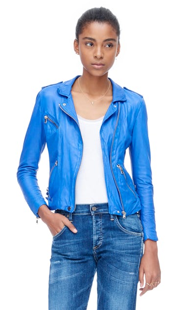 10 Leather Jackets With A Pop Of Color