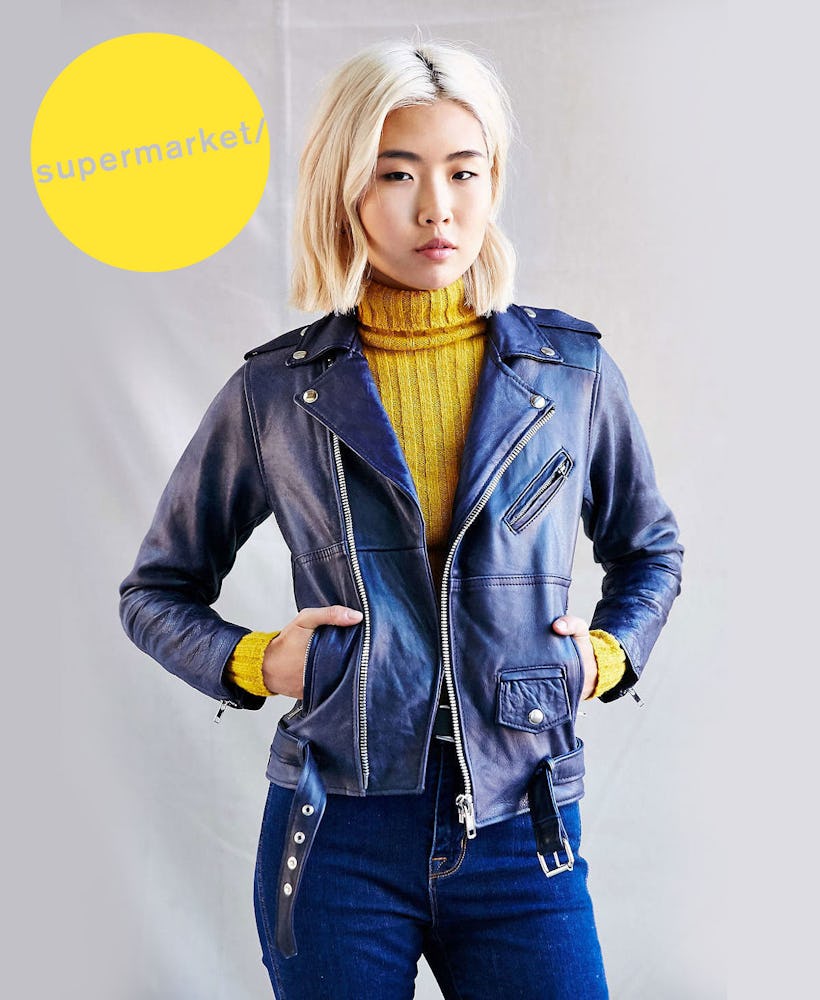 10 Leather Jackets With A Pop Of Color