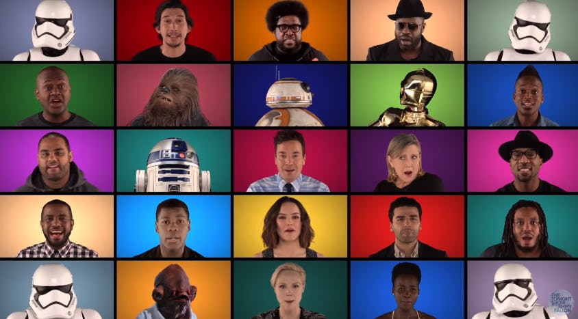 Watch ‘The Force Awakens’ Cast Sing The ‘Star Wars’ Theme A Cappella