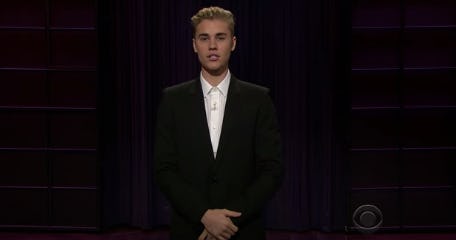 “Watch Justin Bieber Do The Opening Monologue On ‘The Late Late Show ...