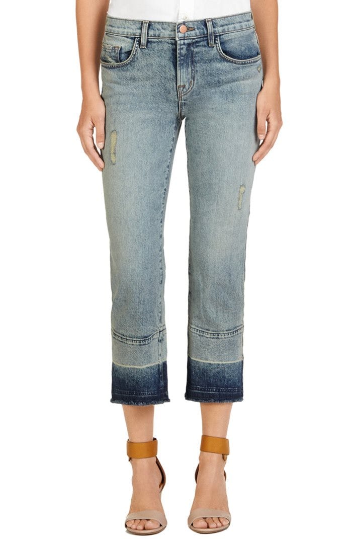 10 Best Cropped Flare Denim Jeans