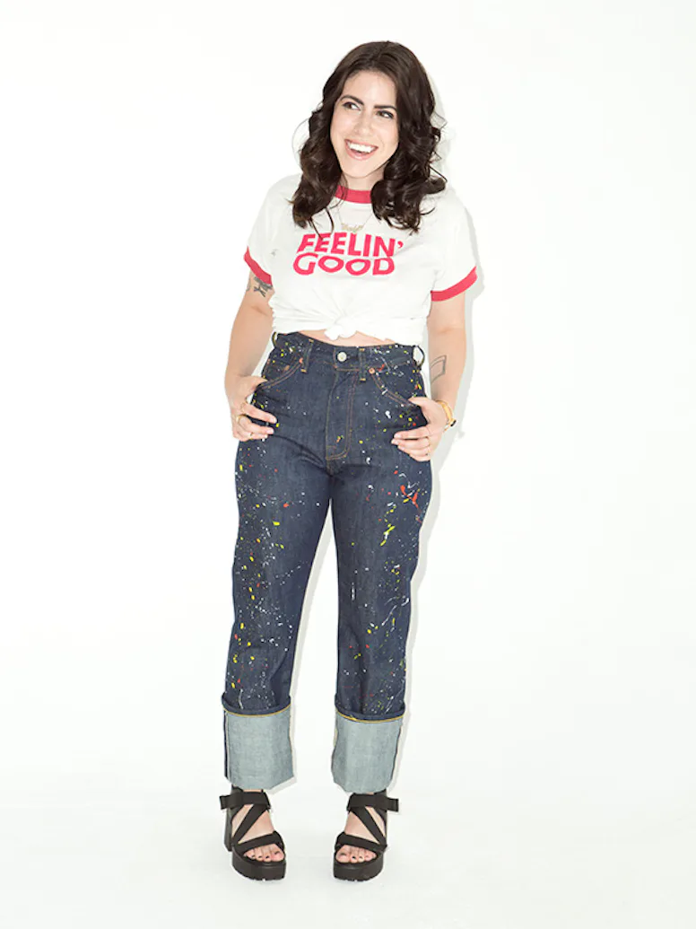 How To Do DIY Denim Splatter