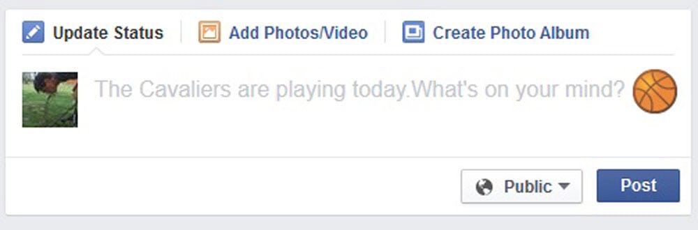 New Facebook Feature Recommends Status Updates