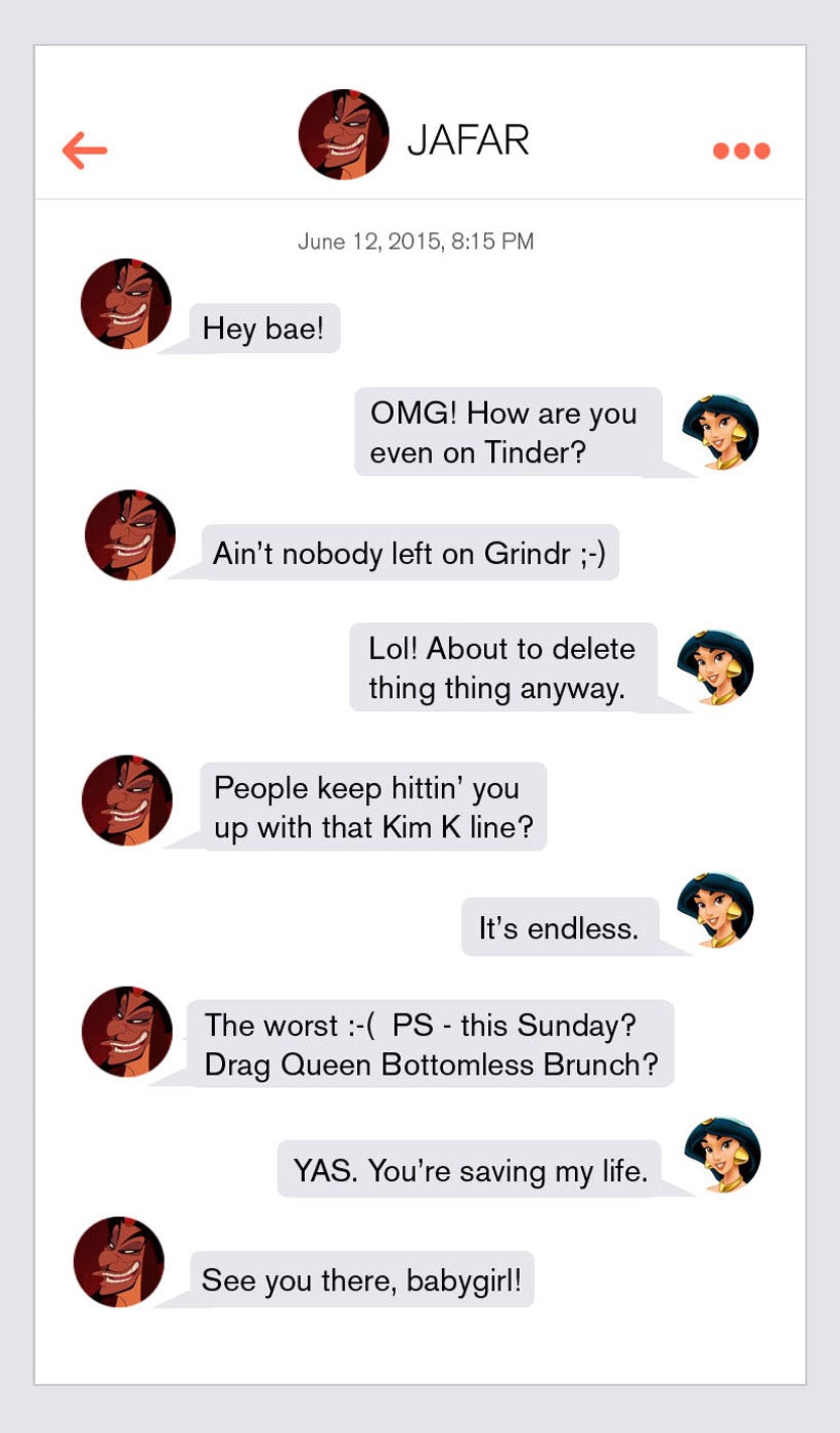 Disney Princess Tinder Profiles