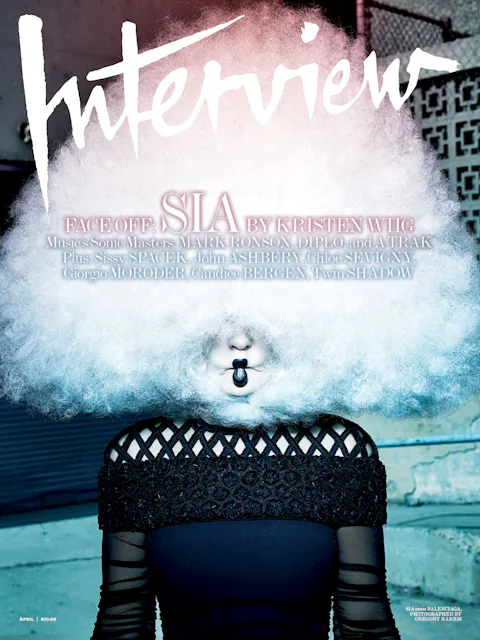 Sia Covers The New Issue Of Interview Magazine