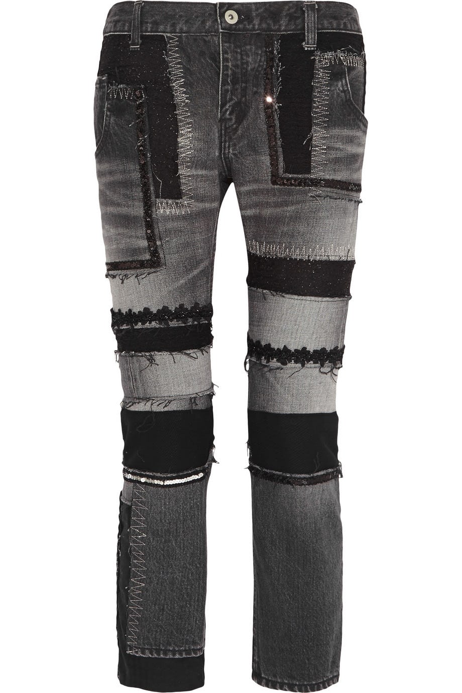 10 Easy-To-Wear Patchwork Jeans