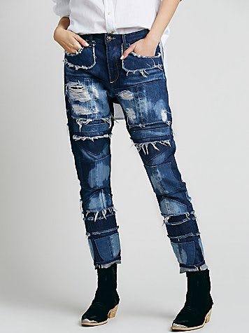 10 Easy-To-Wear Patchwork Jeans