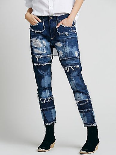 10 Easy-To-Wear Patchwork Jeans