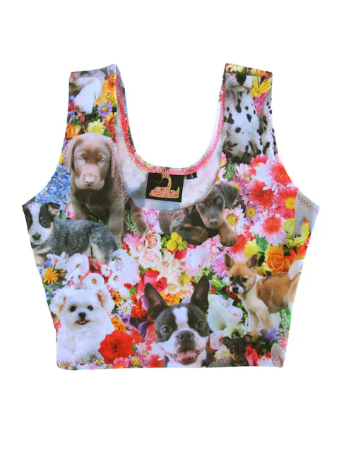 Puppy Garden Crop Top