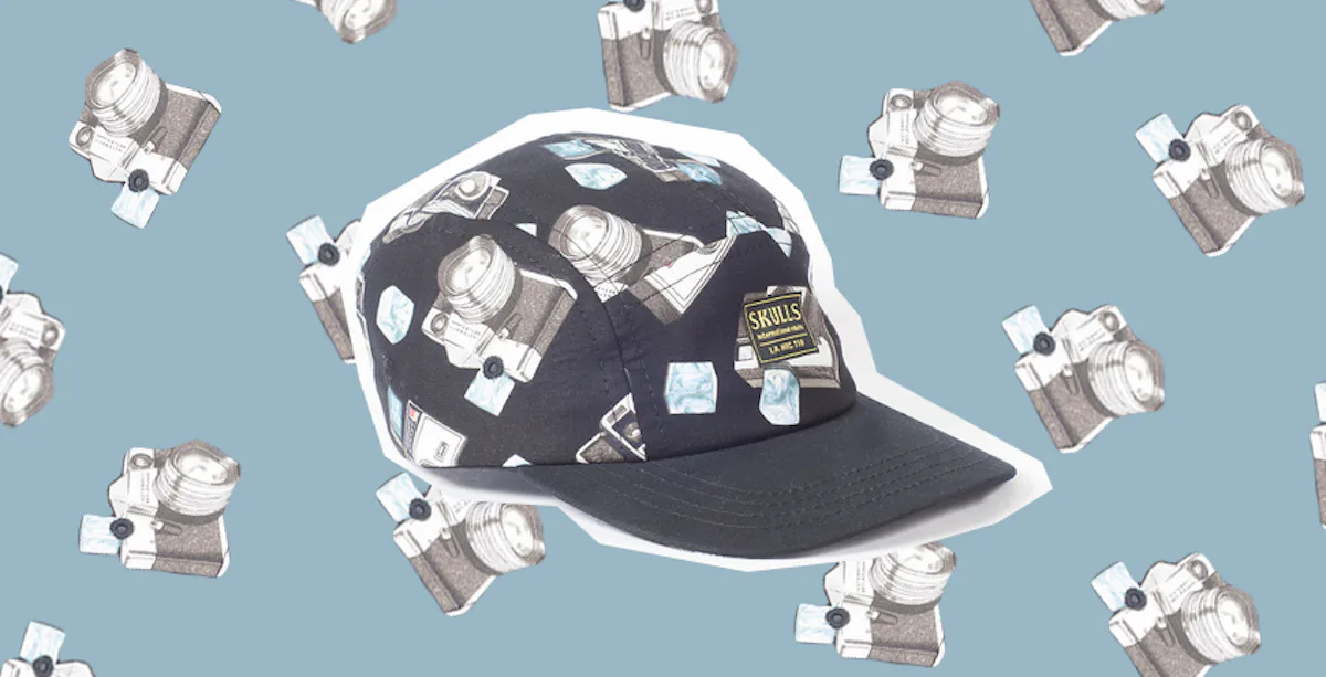 Camera Print Hat