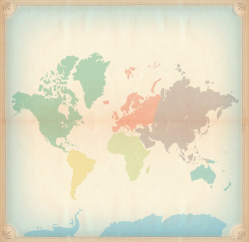 Freebie Friday: Map Art Book