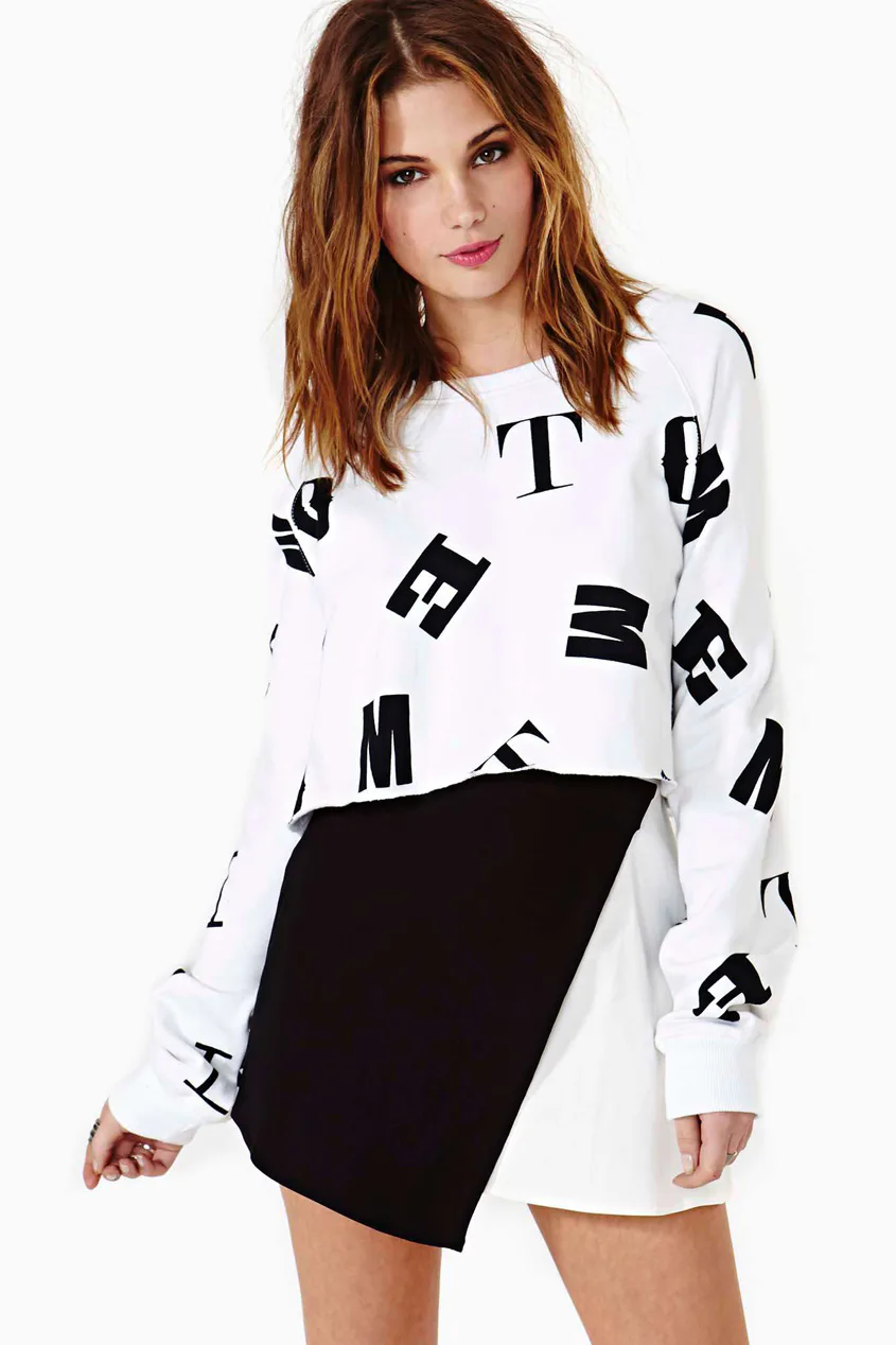 Shop Lily Allen’s Word-Printed Blouse