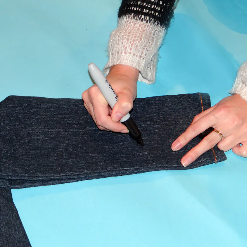DIY Cut Out Jeans