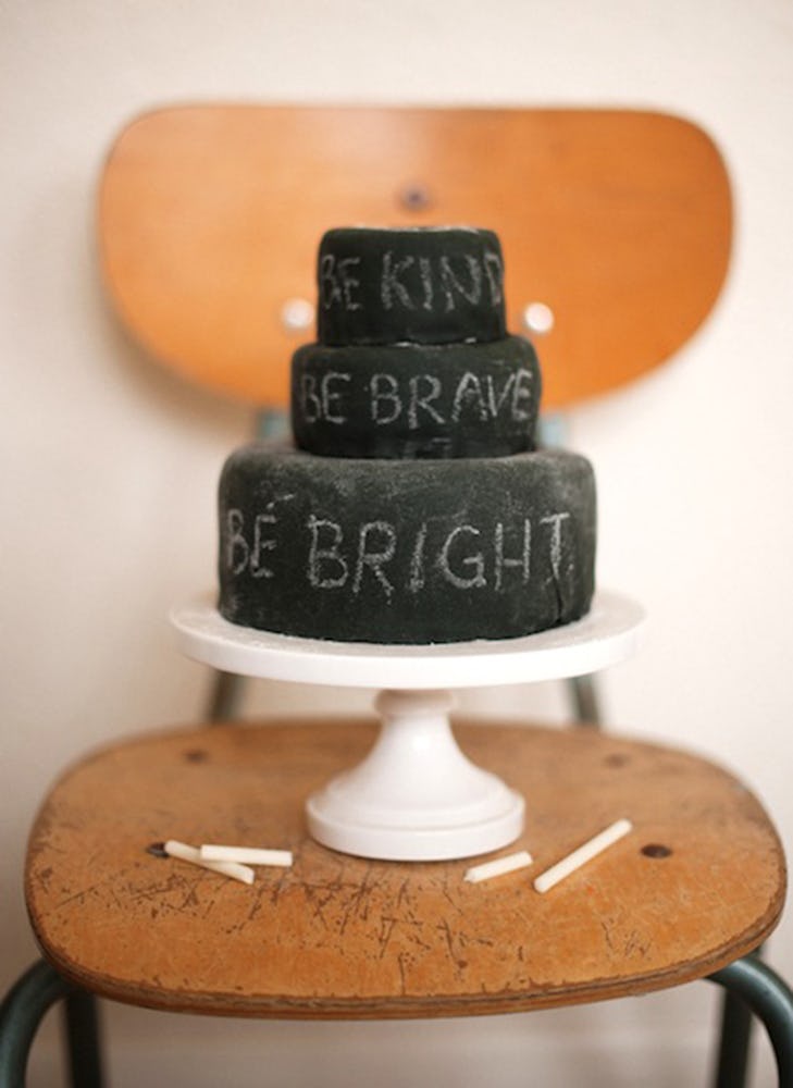 Chalkboard Cake
