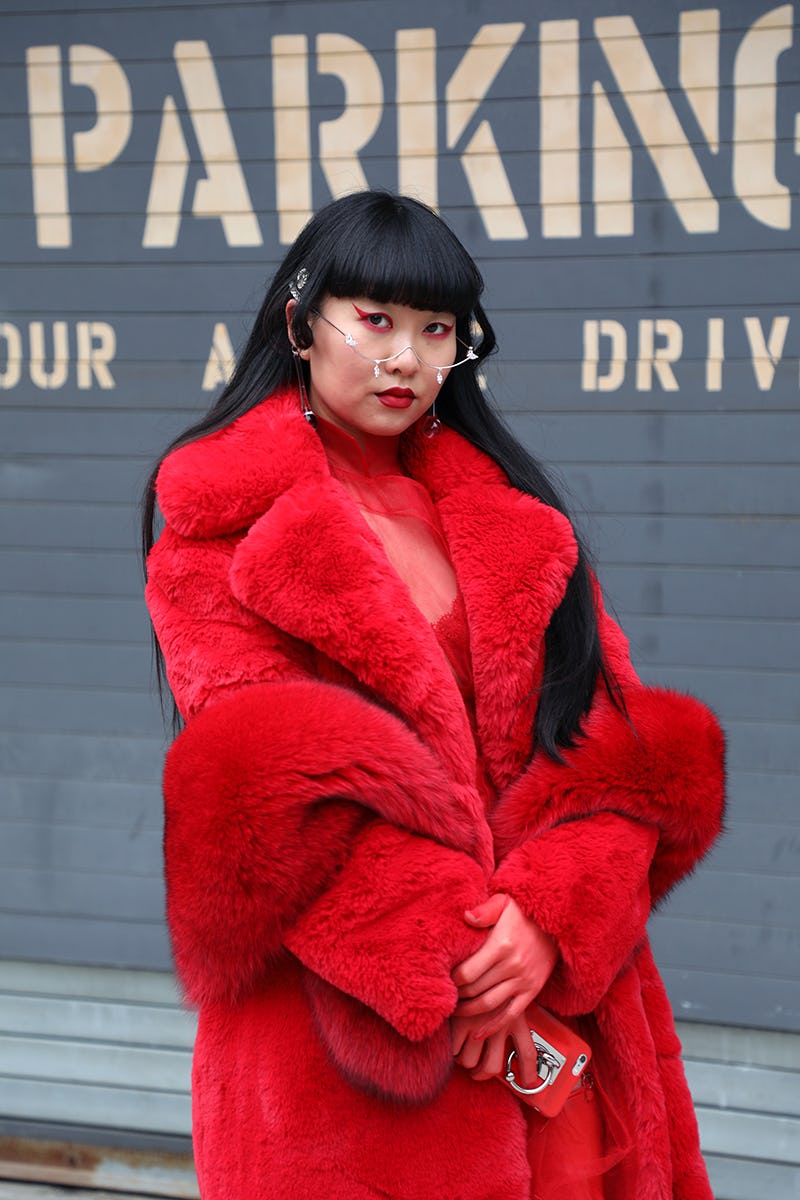 NYFW Street Style Day 2: Go Bold, Wear Red
