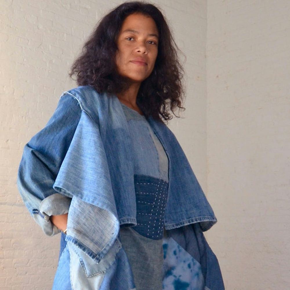 Interview With Christi Johnson Who Uses Reclaimed Denim To Create Art ...