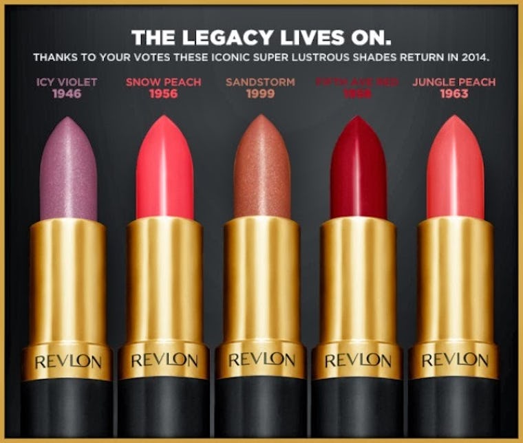 Revlon’s Legacy Lipstick Collection