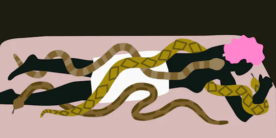 What It's Like To Get A Snake Massage