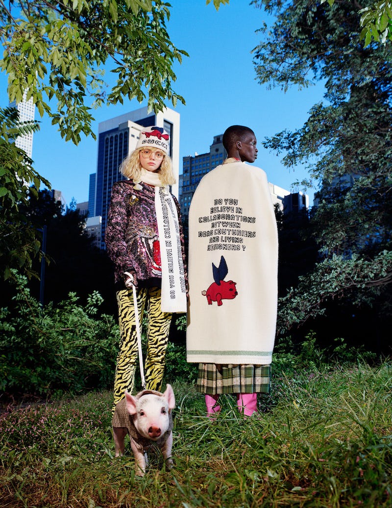 Gucci's New Campaign Features A Group Of Mini Pigs