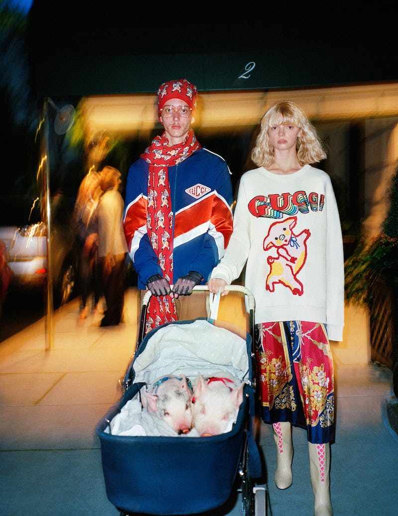 Gucci's New Campaign Features A Group Of Mini Pigs