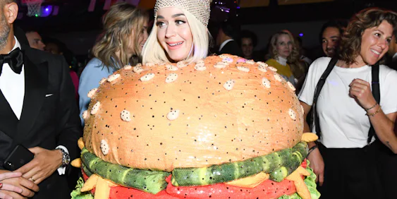 Katy Perry Wore A Cheeseburger To The Met Gala After-Party