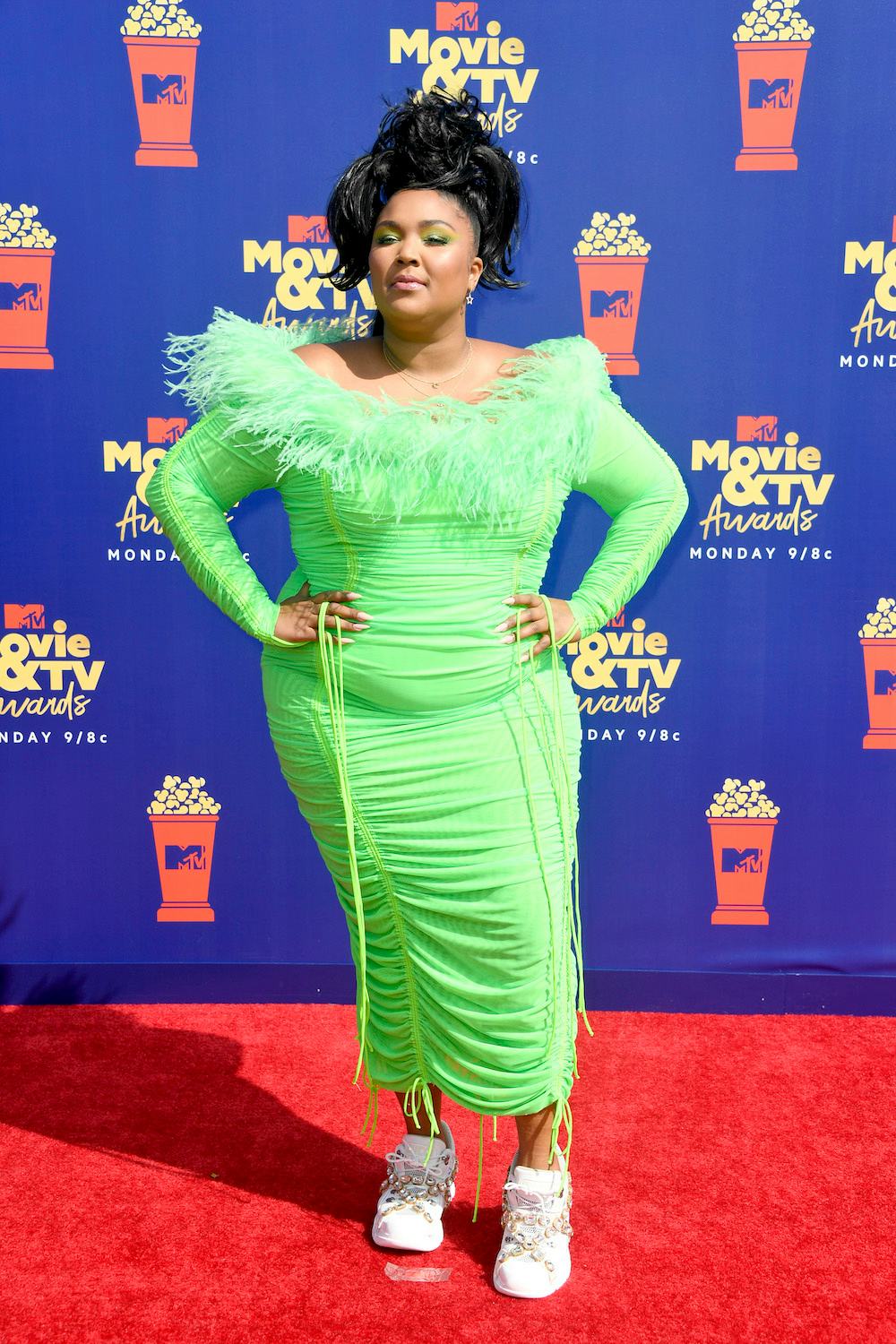 Lizzo Wore Slime Green To The 2019 MTV Movie And TV Awards