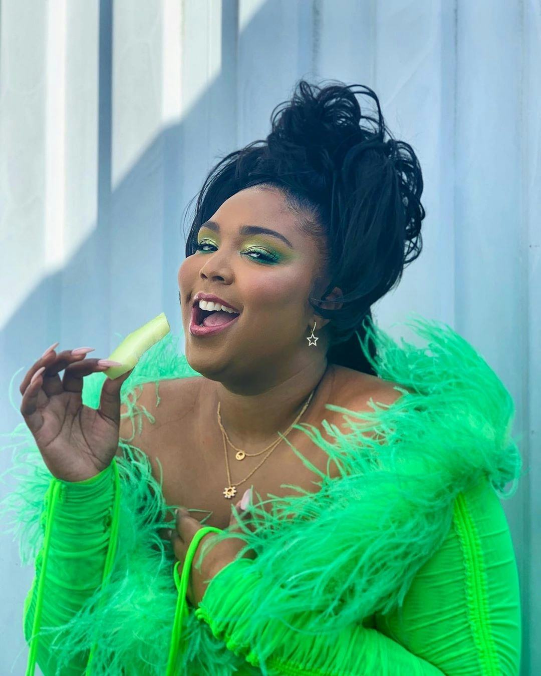 Lizzo Wore Slime Green To The 2019 MTV Movie And TV Awards